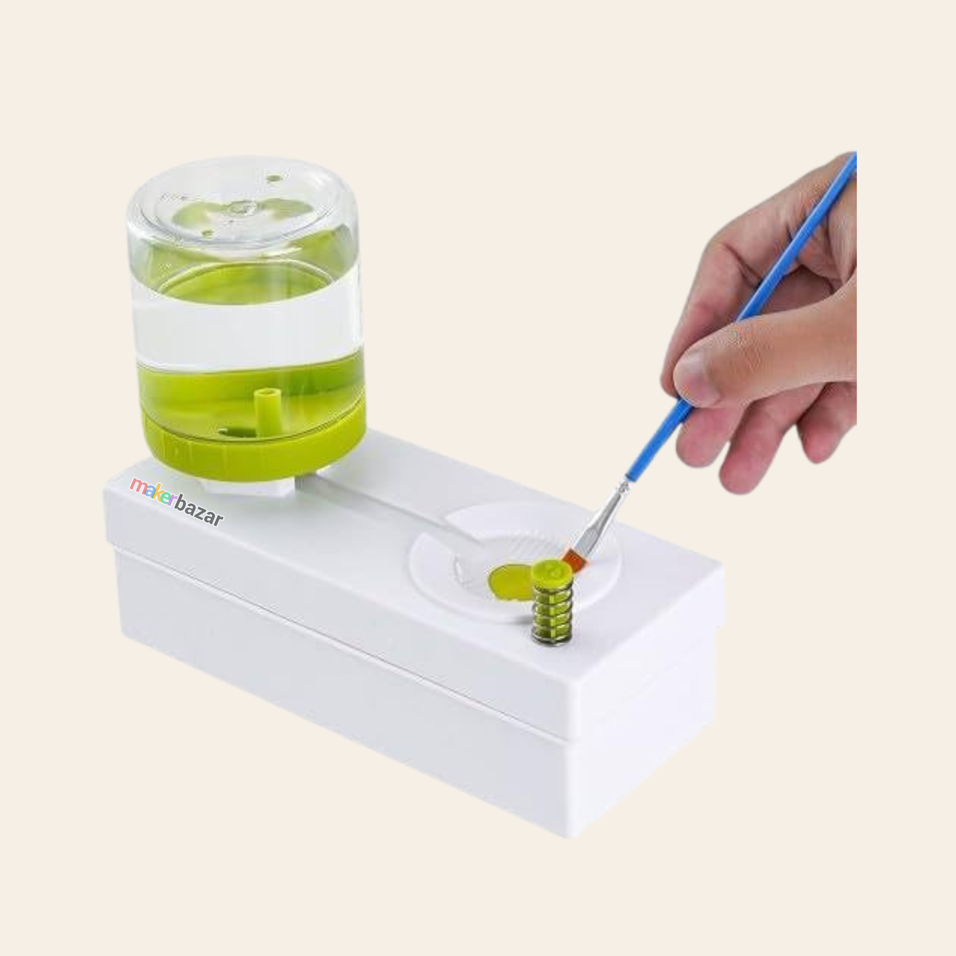 Running Water Paint Brush Cleaner Rinser Cup with Drain