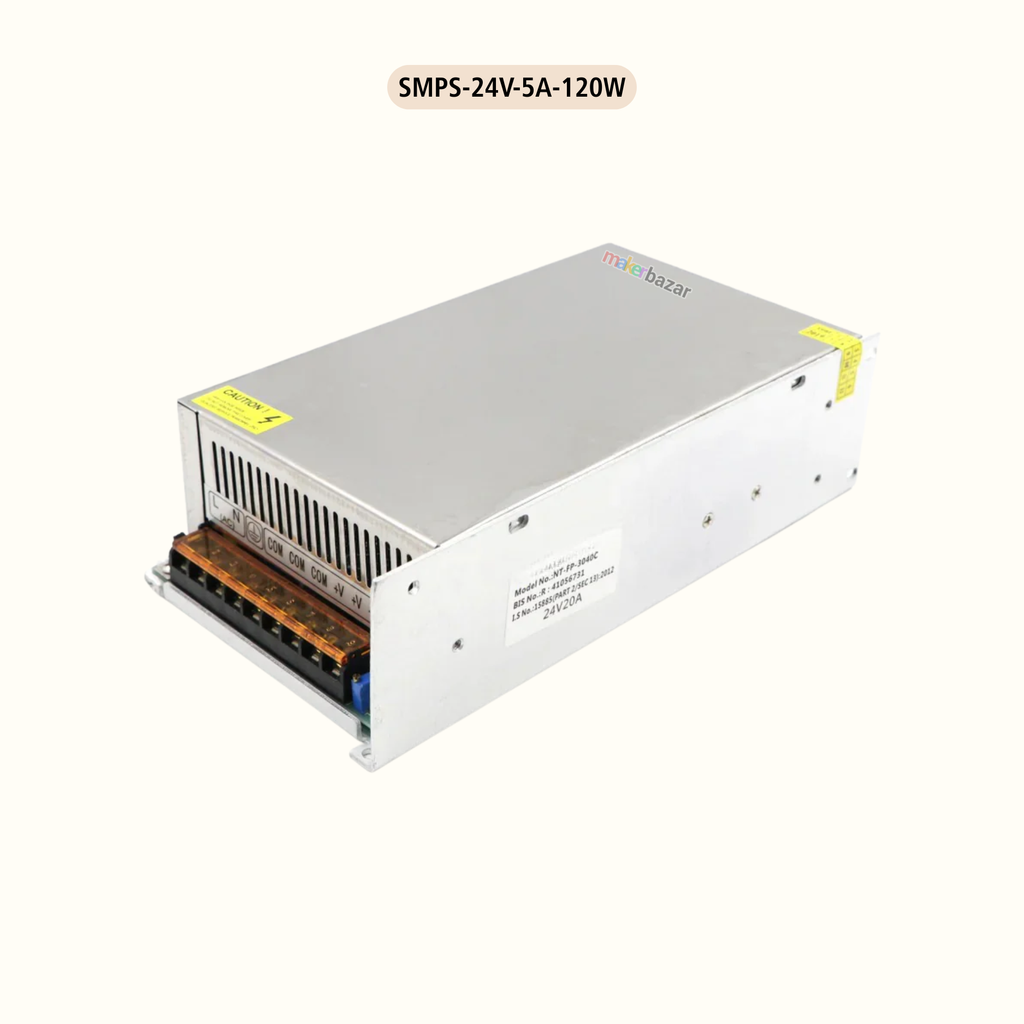 Buy LED Light Indoor Power Supply – 24V SMPS (5A to 20A) Metal Case