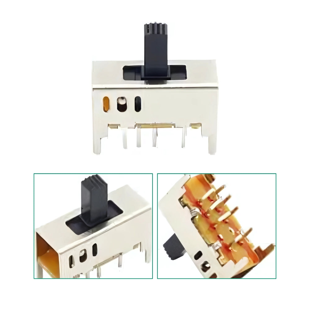 Buy Electronic Spices Metal Body DP3T Switch | 0.3A 30V | Hobby Kit ...