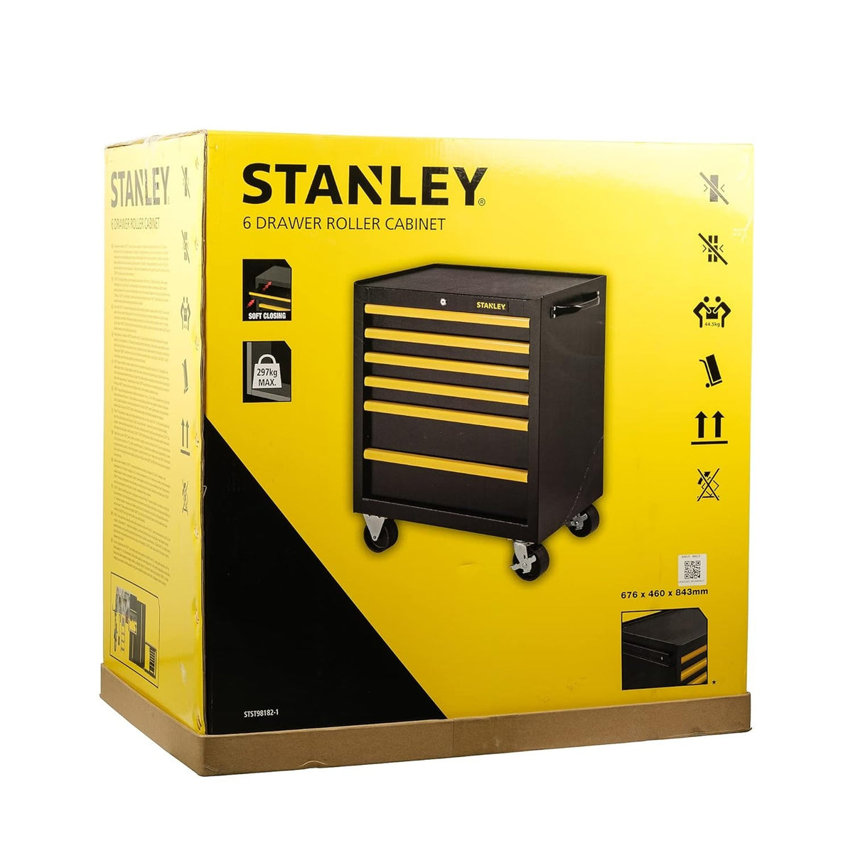 STANLEY STST98182-1 26" 6 Drawer Roller Cabinet Tool Chest – Mobile ...