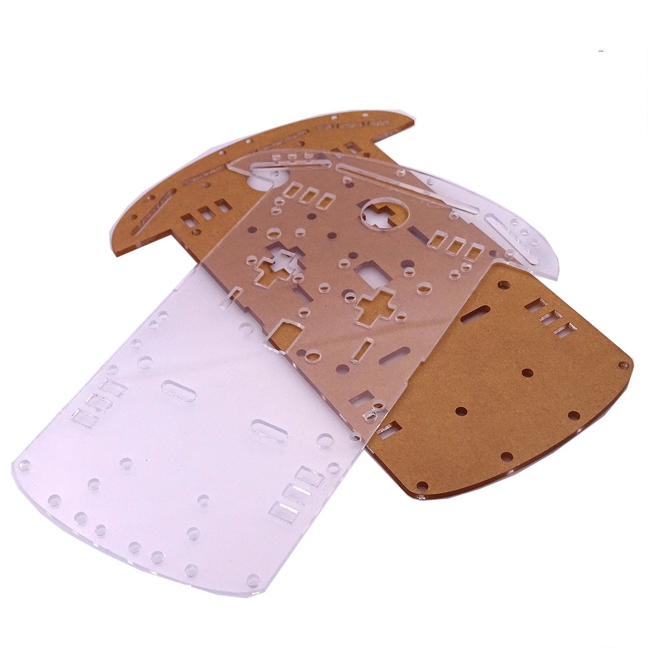 [Only Chassis] Smart Robotic Car Two Wheel Drive Acrylic Chassis