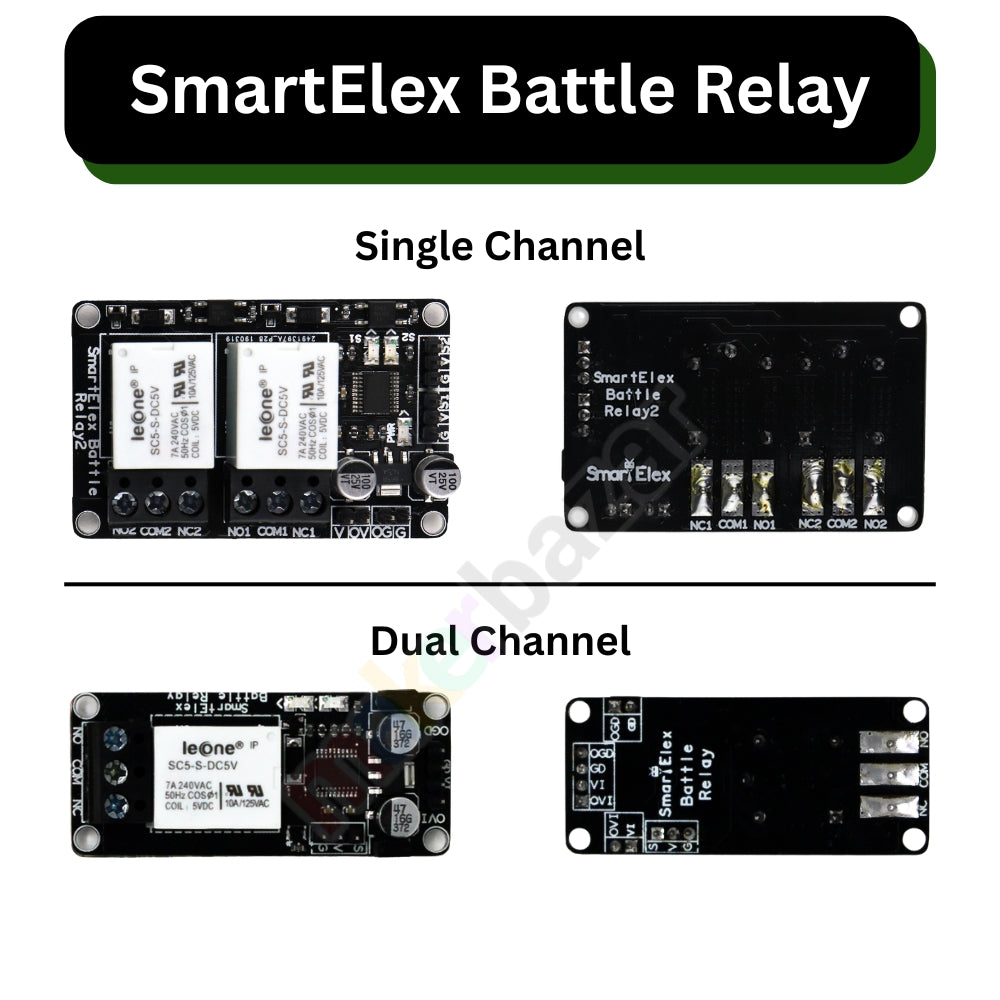 Buy SmartElex RC Relay Switch – Dual & Single Channel AC Load Controller
