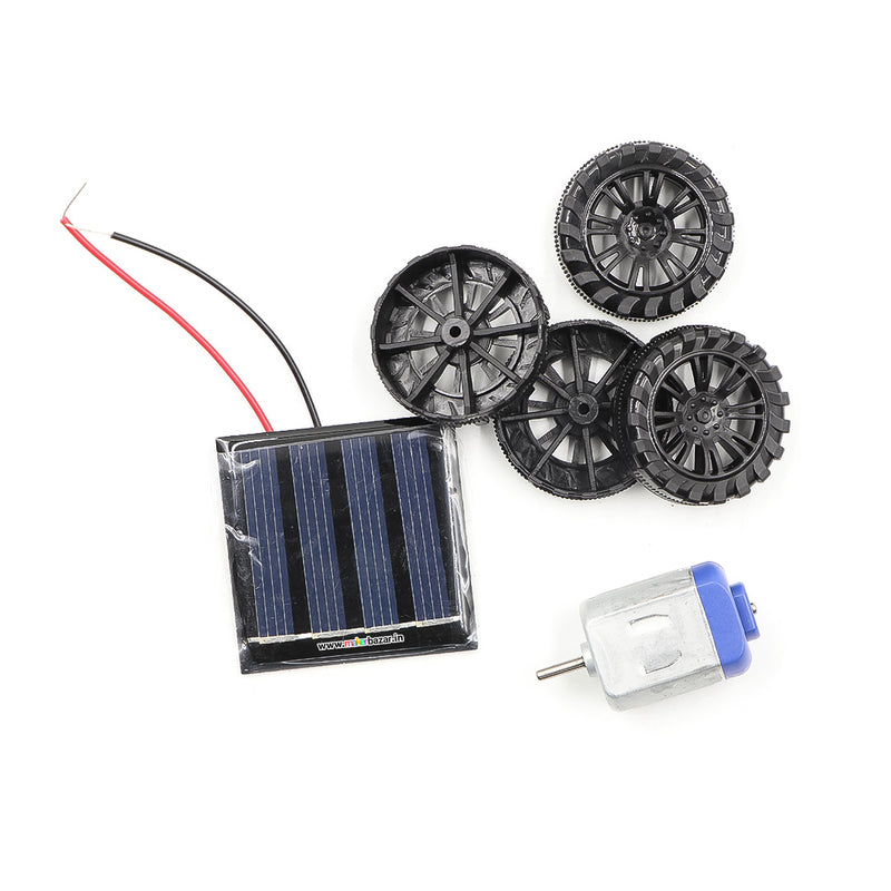 Mini Solar Powered DIY Toy Car Kit