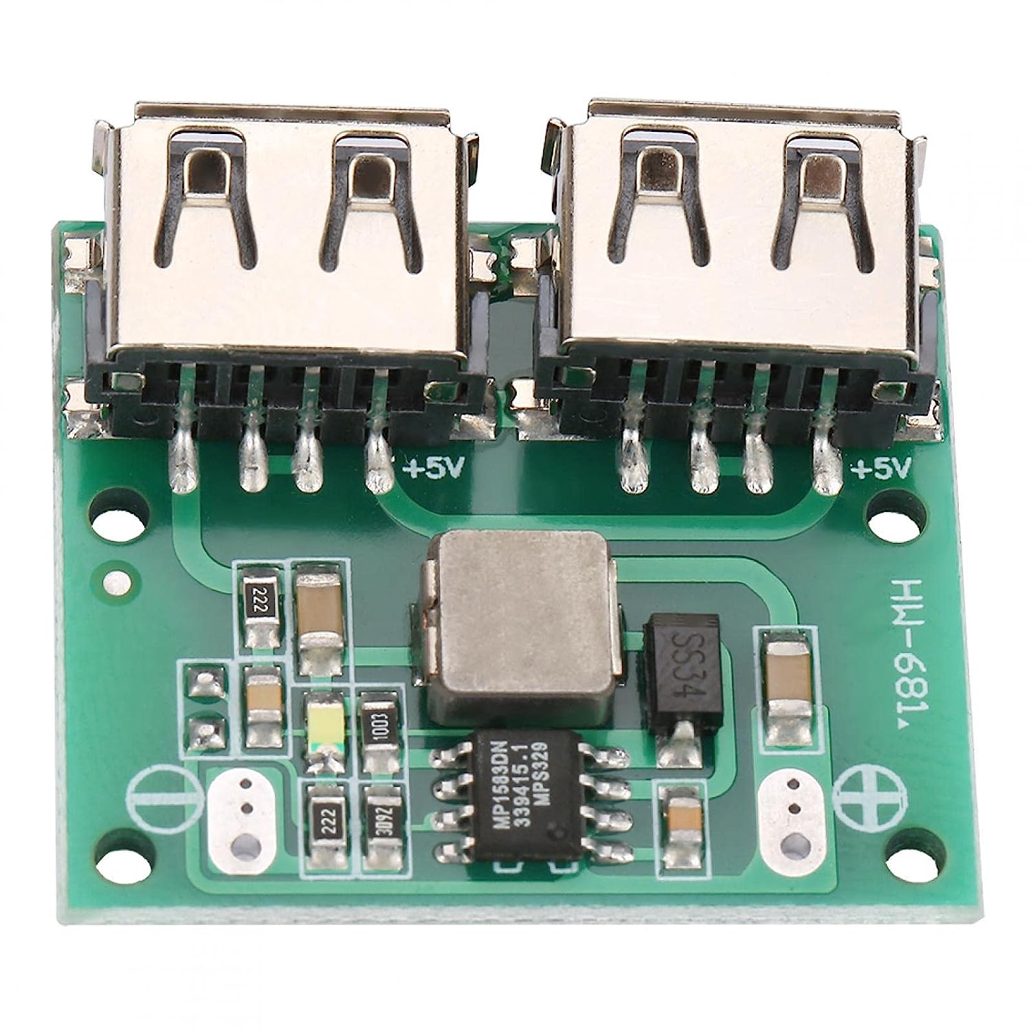 Dual USB Output 9V-12V-24V to 5V 3A DC-DC Car Charging Voltage - Stabi