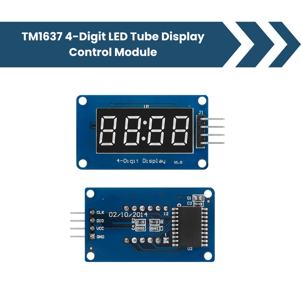 Buy 7-Segment LED Display Control Module | MAX7219 & 74HC595 for Arduino