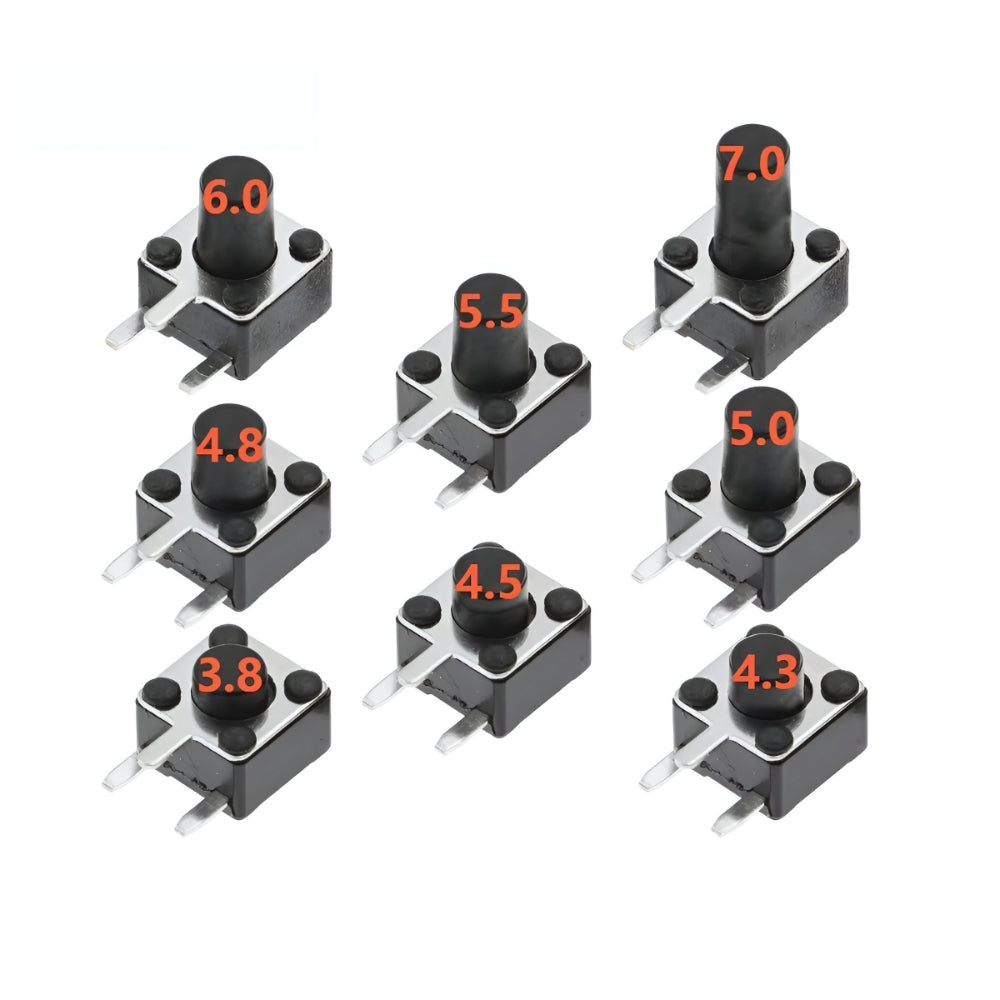 Buy 4.5x4.5mm Touch Switch – 3-Pin Copper Feet, Patch Button