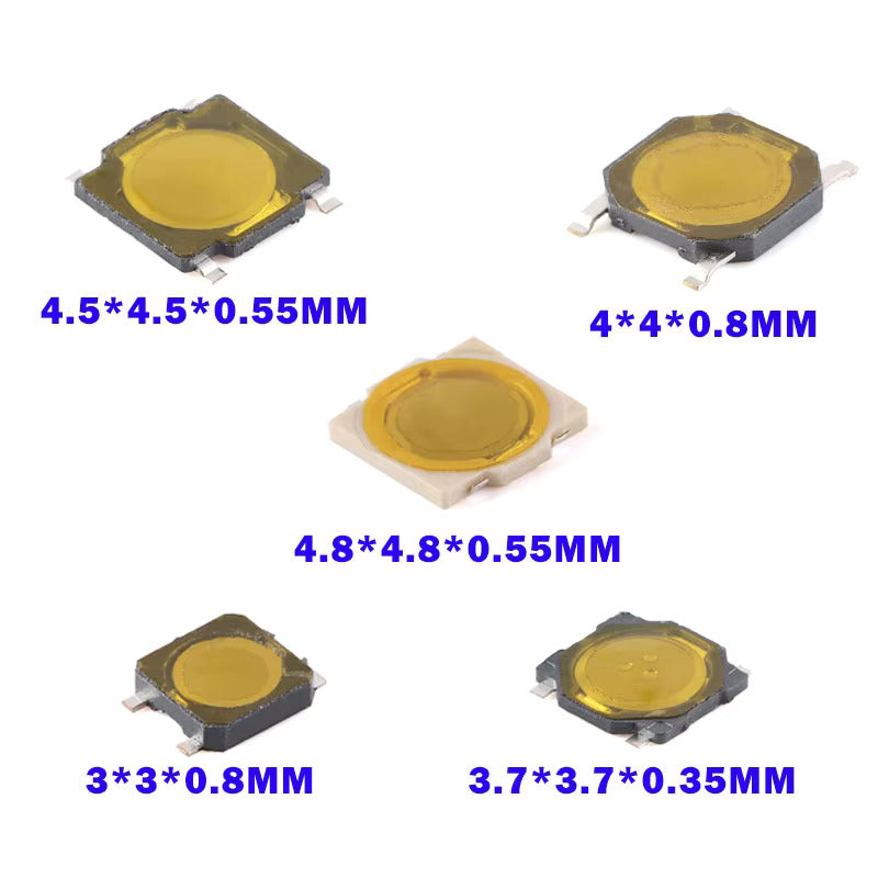 Buy Compact Thin Film Tact Switch with Metal Dome, SMD Micro Push Button