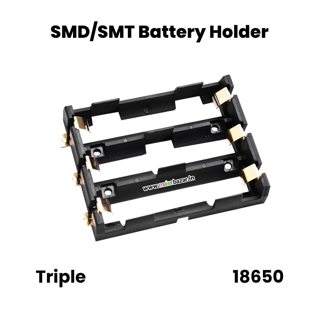 Buy 18650 SMD/SMT Battery Holder Case | Makerbazar