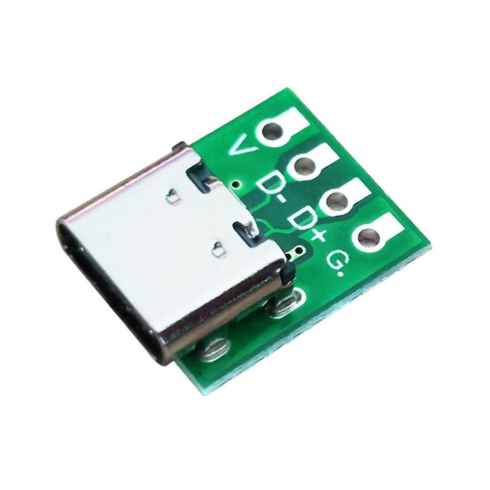 Type-C USB Female to DIP PCB Breakout Board