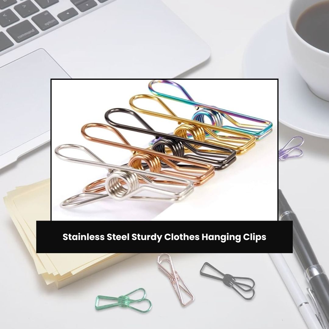 Buy Stainless Steel Sturdy Clothes Hanging Clips | Makerbazar