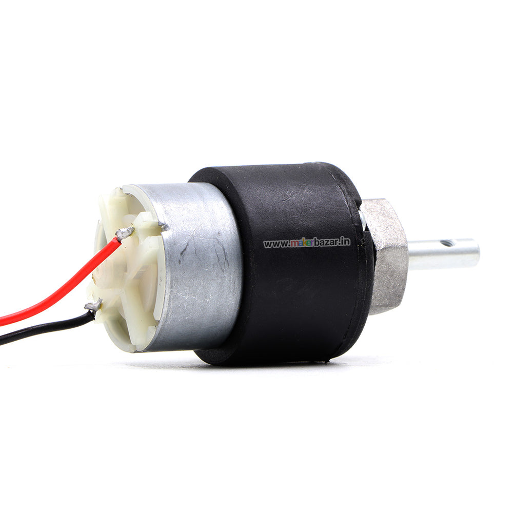 Premium Black: 12V Centre Shaft DC Helical Geared Motor