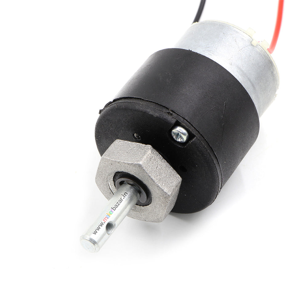 Premium Black: 12V Centre Shaft DC Helical Geared Motor