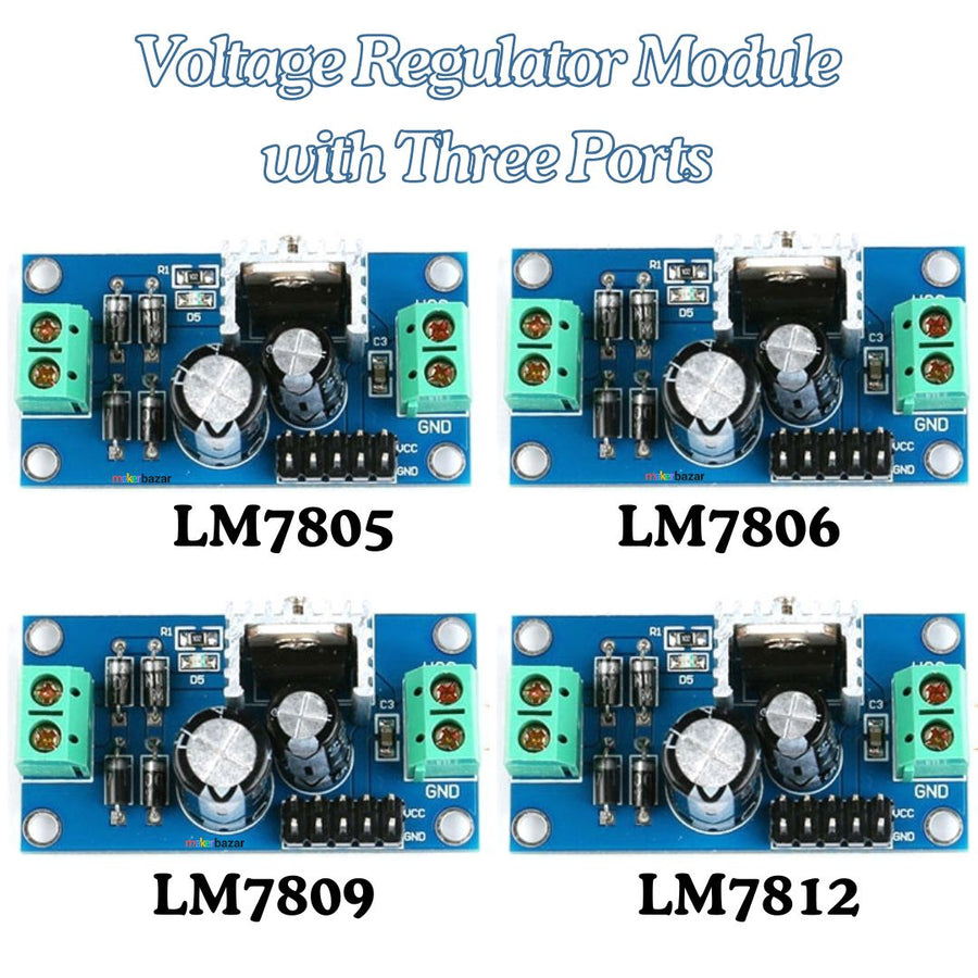 Buy Three-Port AC-DC Voltage Regulator Module | Makerbazar