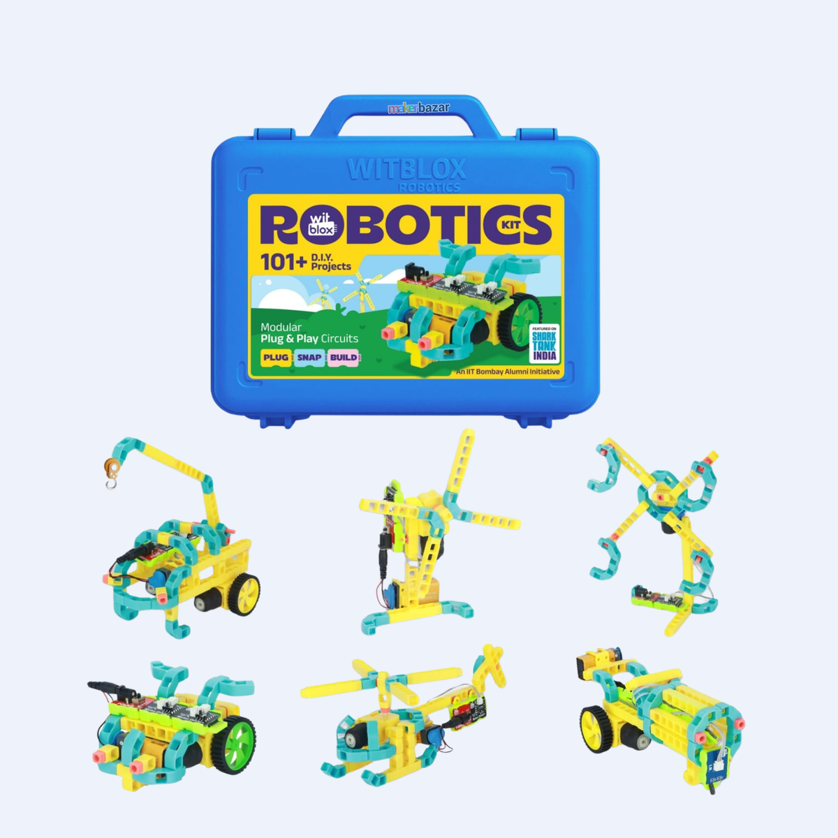 WitBlox DIY Robotics Kit 101+ STEM Projects for Kids 8+