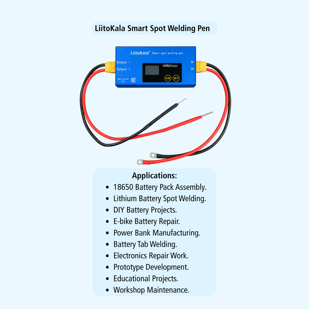 LiitoKala Smart Portable Spot Welder with OLED Display
