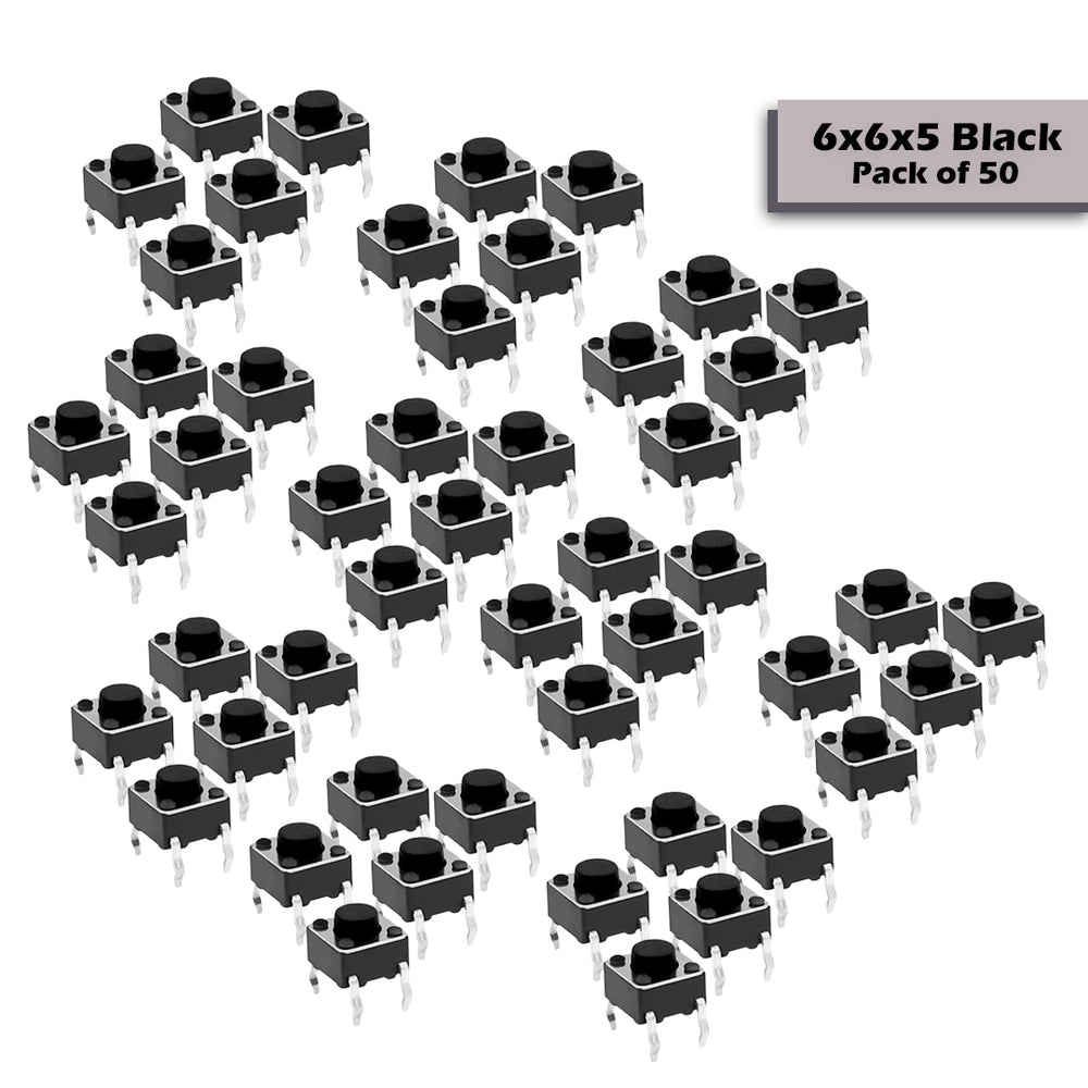 6x6x5mm Mini Tactile Push Button Switch - 4Legs