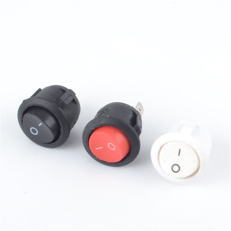 KCD1 Round Rocker SPST Switch 2 Leg 6A 250V
