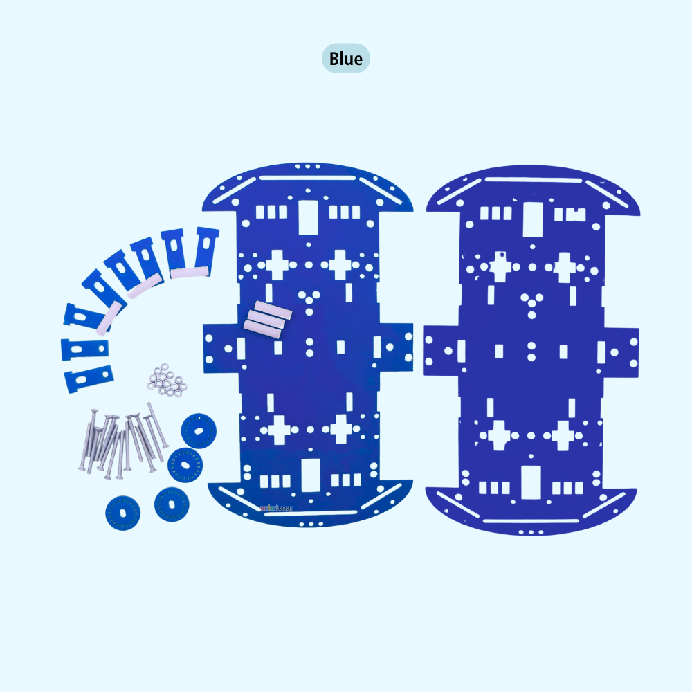 4WD Smart Robotic Car Acrylic Chassis with Accessories