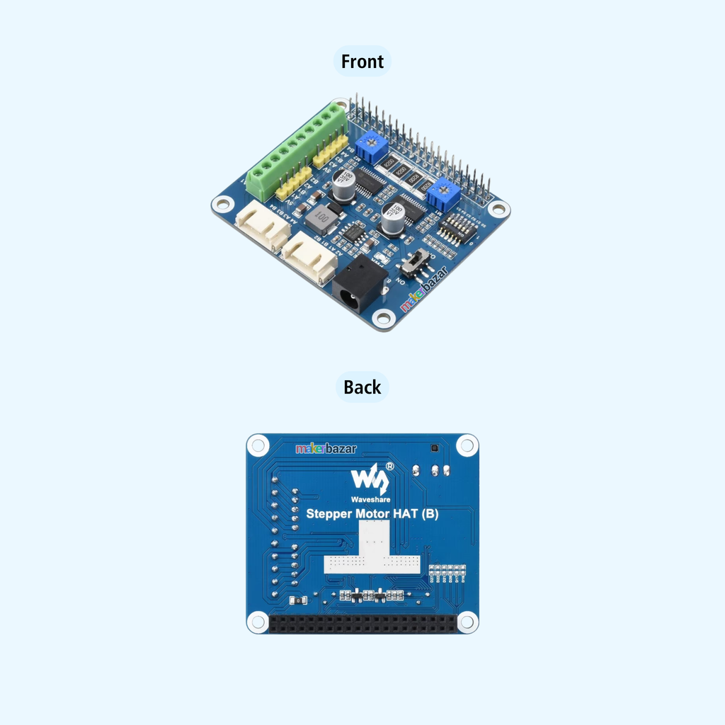 Waveshare HRB8825 Stepper Motor HAT for Raspberry Pi