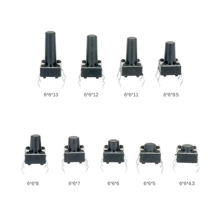 6x6x5mm Mini Tactile Push Button Switch - 4Legs