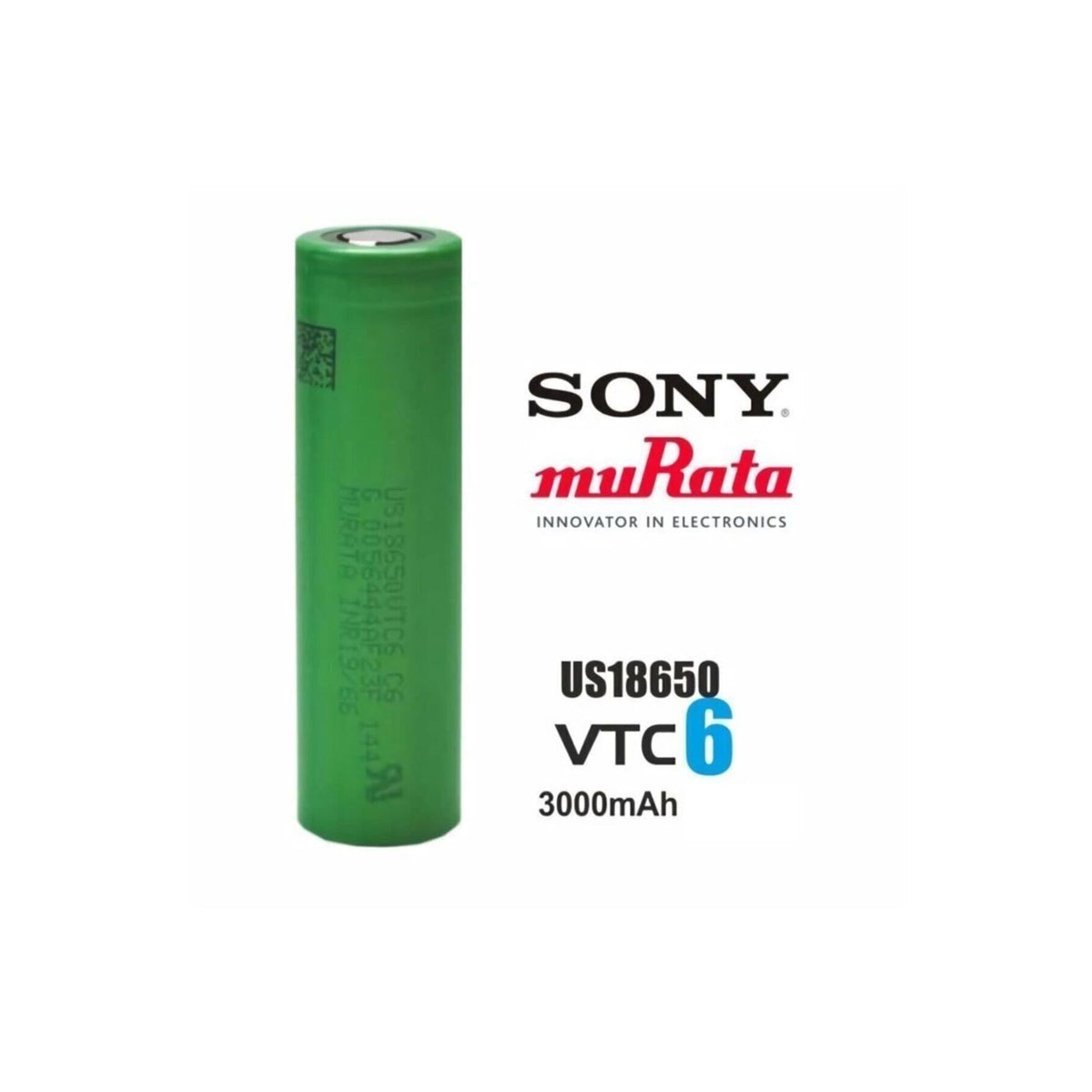 Buy 18650 Sony Lithium-Ion Cell – VTC6 30A Discharge Battery