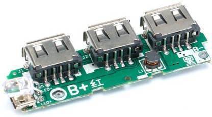 5V 2.1A 3 USB Power Bank Battery Charger Module Circuit Board Step Up