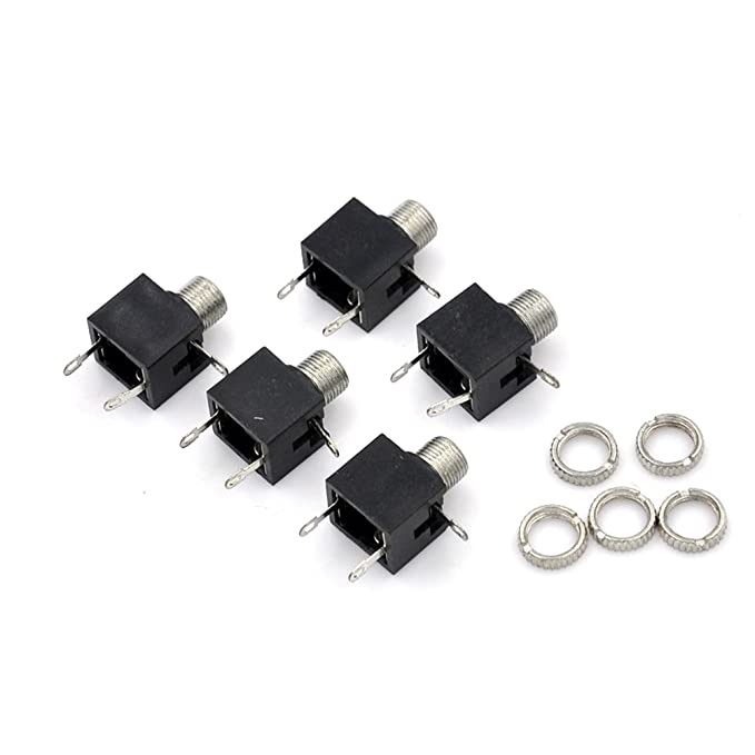 3.5mm Female Connector 3 Pin Headphone Jack Socket Mono Channel PJ-301