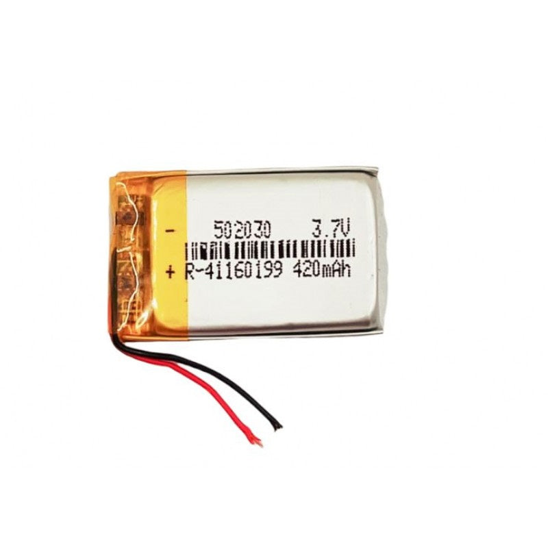 KP: 502030 3.7V 420mAh Lipo Battery - Single Cell Lithium Polymer Batt