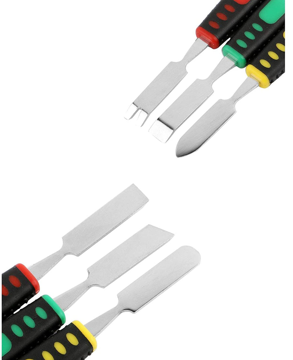 5-in-1 3pcs Dual End Metal Spudger with 2pcs Plastic Openers Prying Fo