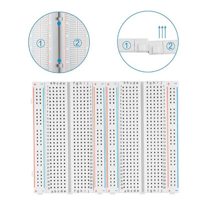 400 Points Half Size Solderless Breadboard