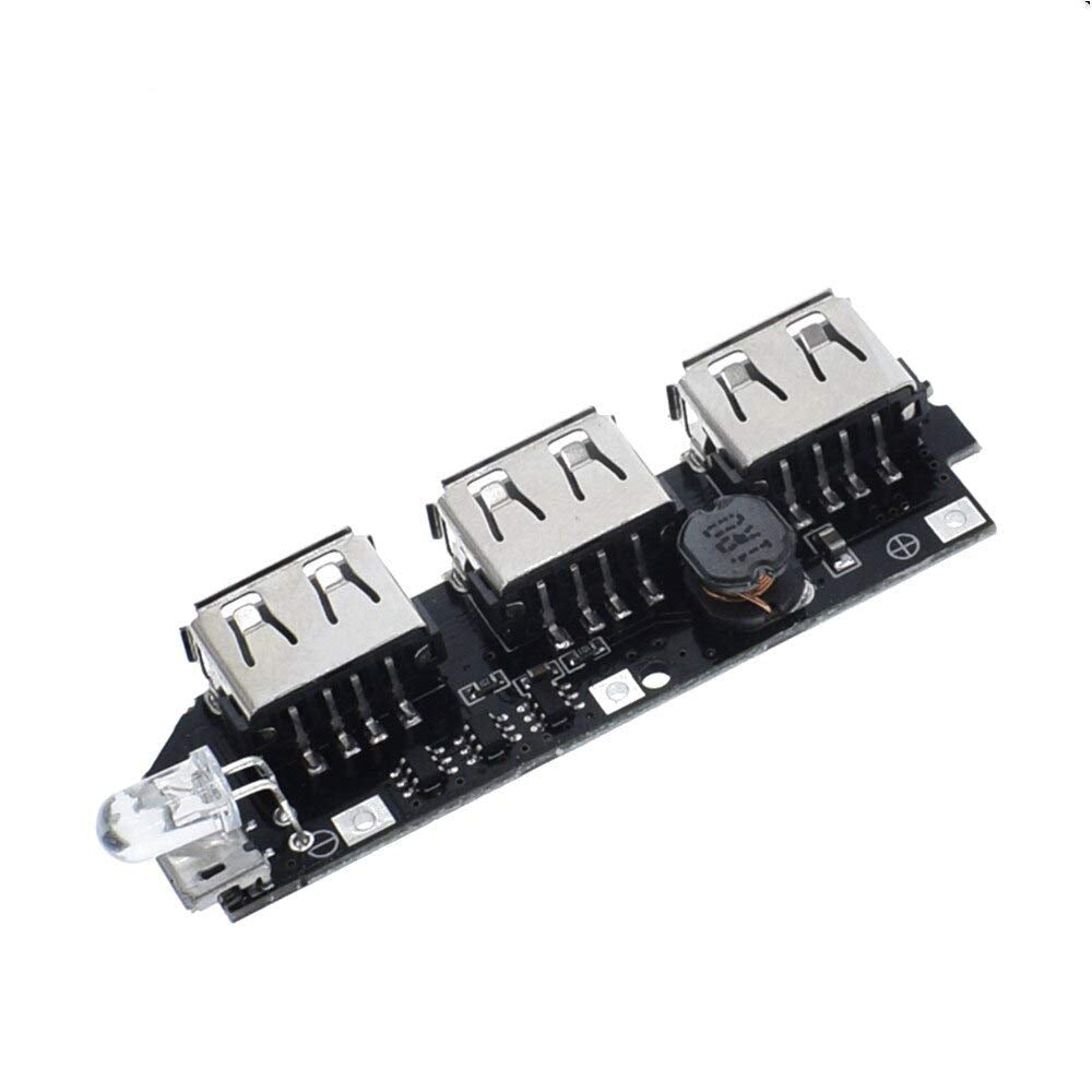 [Premium] 5V 2.1A 3 USB Power Bank Battery Charger Module Circuit Boar