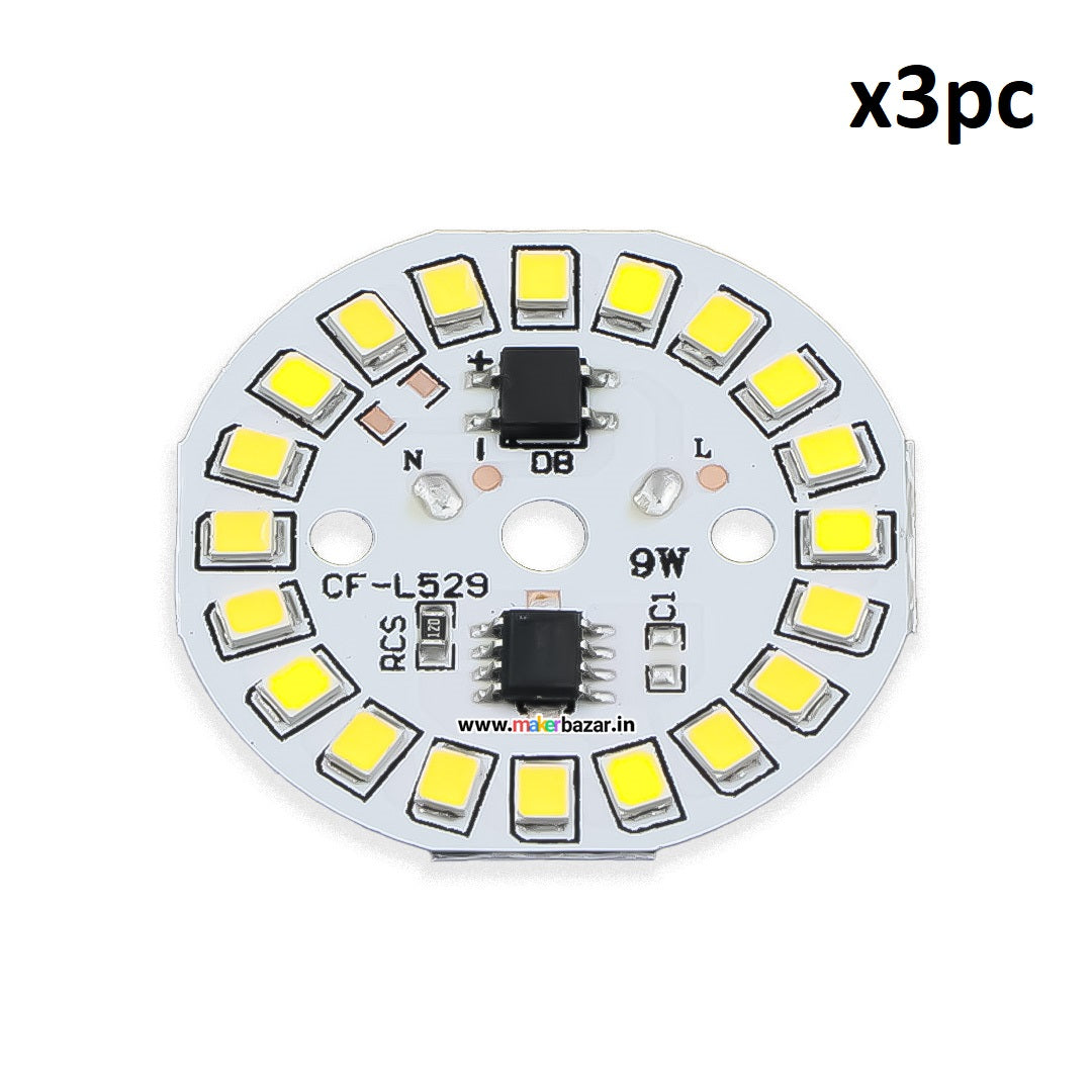 [Multiple Colors] 9-Watt 20-LEDs AC DOB Led Circular PCB for Led Bulbs