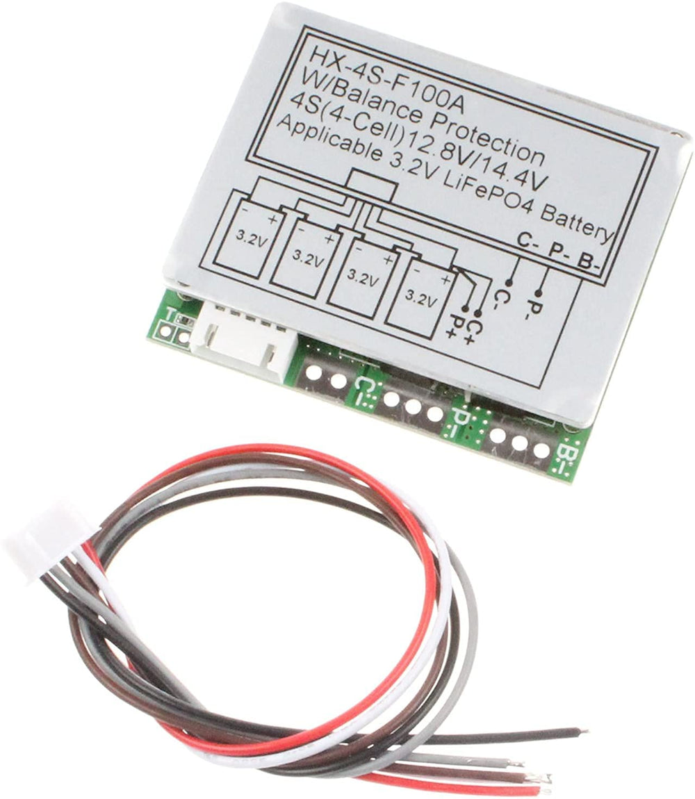 [3.2v For 32650] LiFePo4 BMS 4S 100A 12.8V 14.4V Lithium Battery BMS P