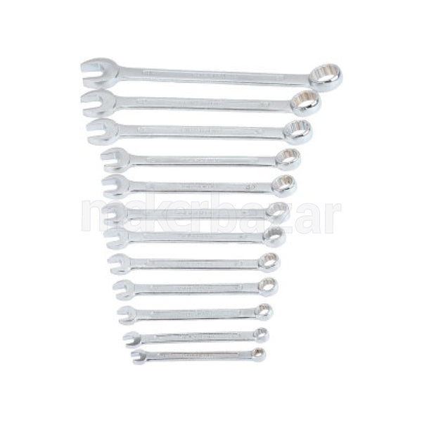 Taparia: CSS 12 Combination Spanner Sets 6 to 22 (Silver, Pack of 12)