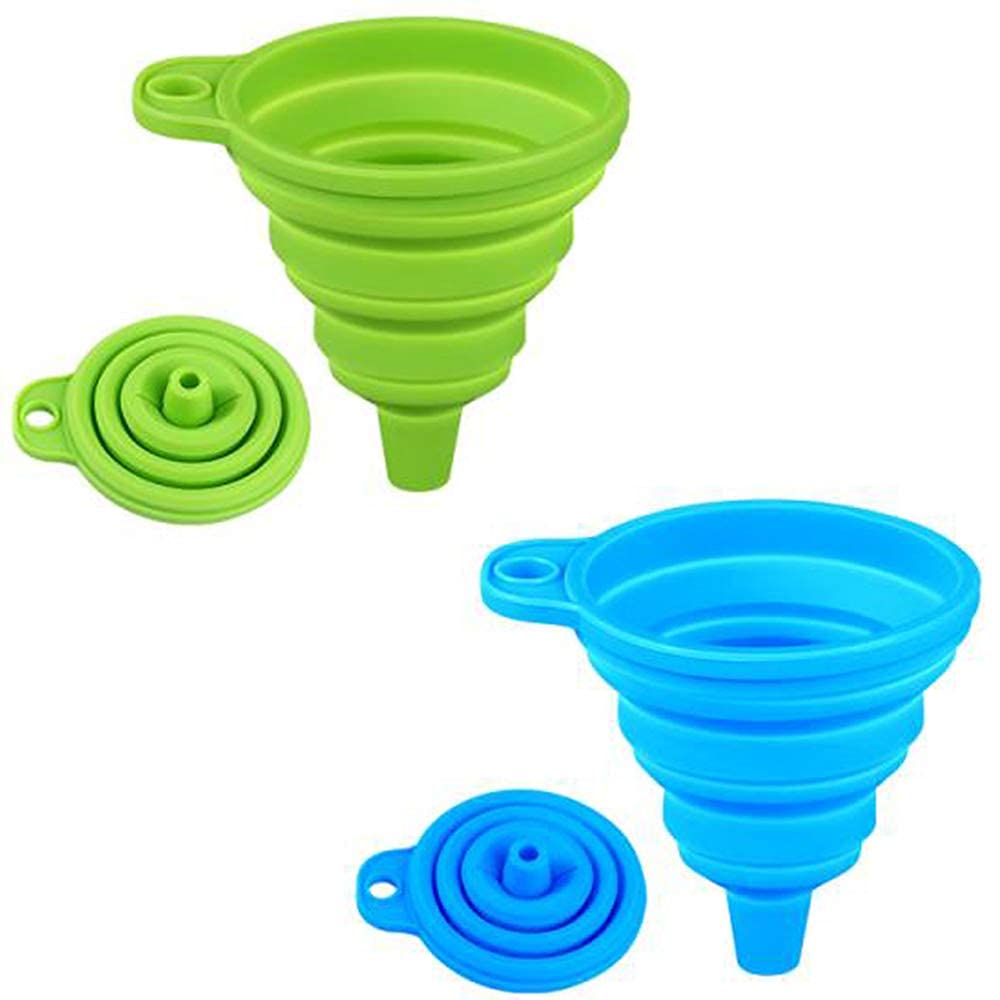 Collapsible Heat Resistant Silicone Funnel - Multicolour