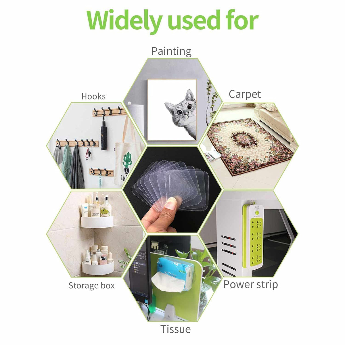 Multipurpose Wall Hanger Square Sticker