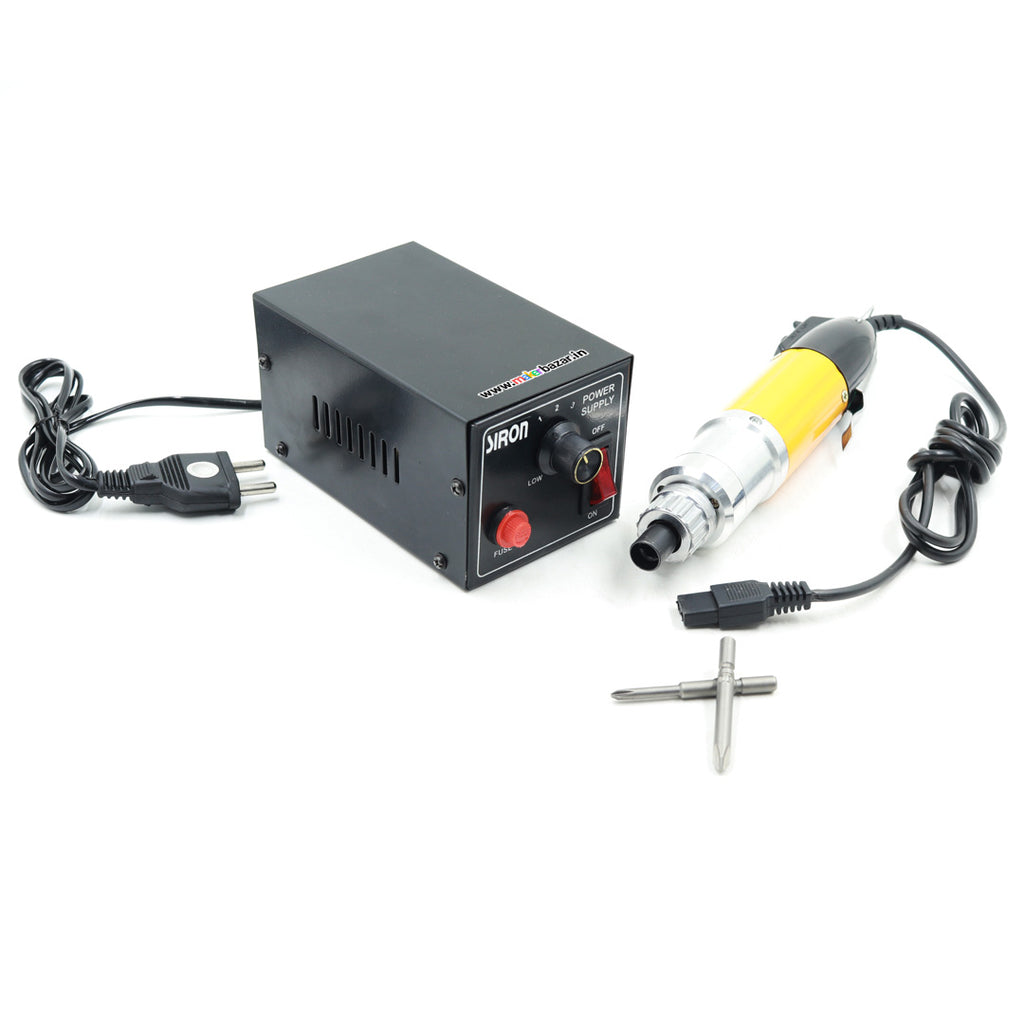 Siron: Electric Screwdriver 802 with 2 Bits and Power Supply