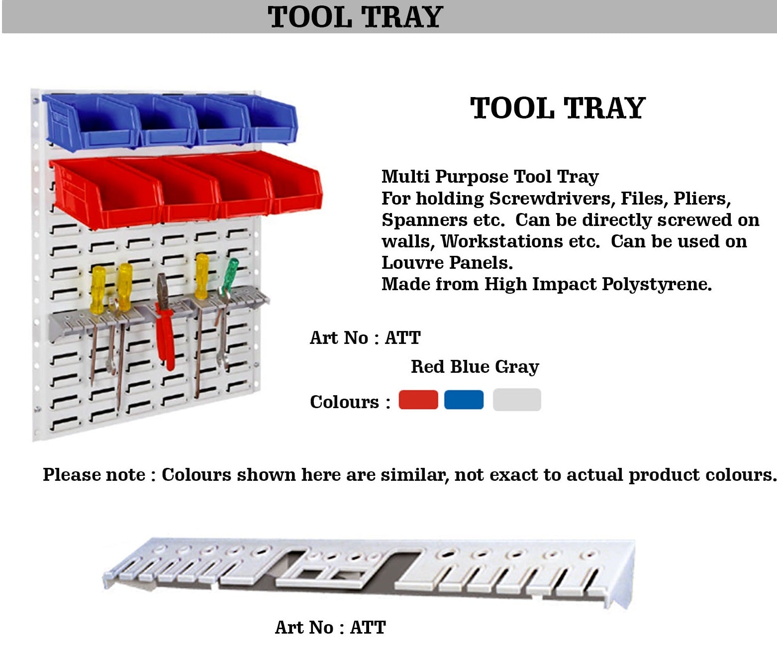 Alkon: ATT Multi Purpose Tool Tray