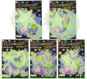 Star Fluorescent Wall Ceiling Stickers Fluorescent Toys (Random Design