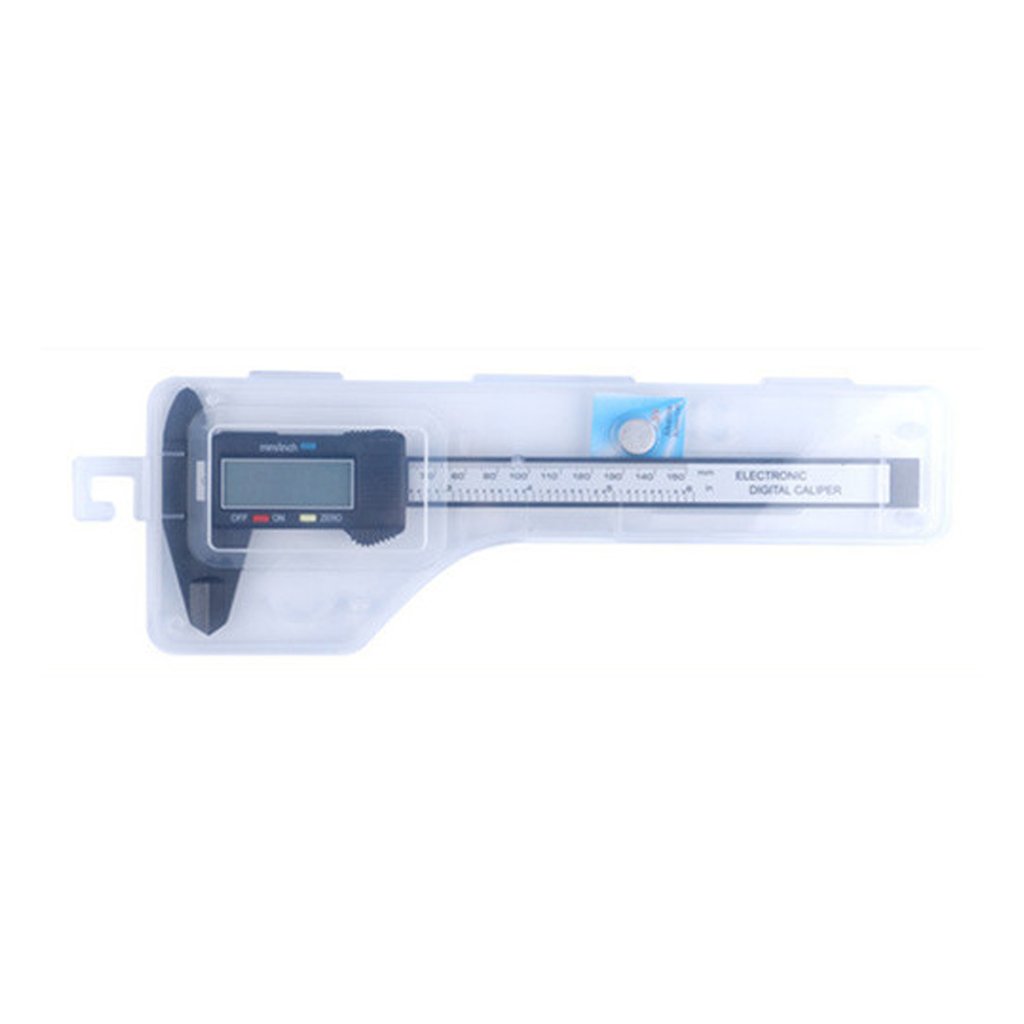 Digital Vernier Caliper Plastic Body 150mm/6Inch with Transparent Plas
