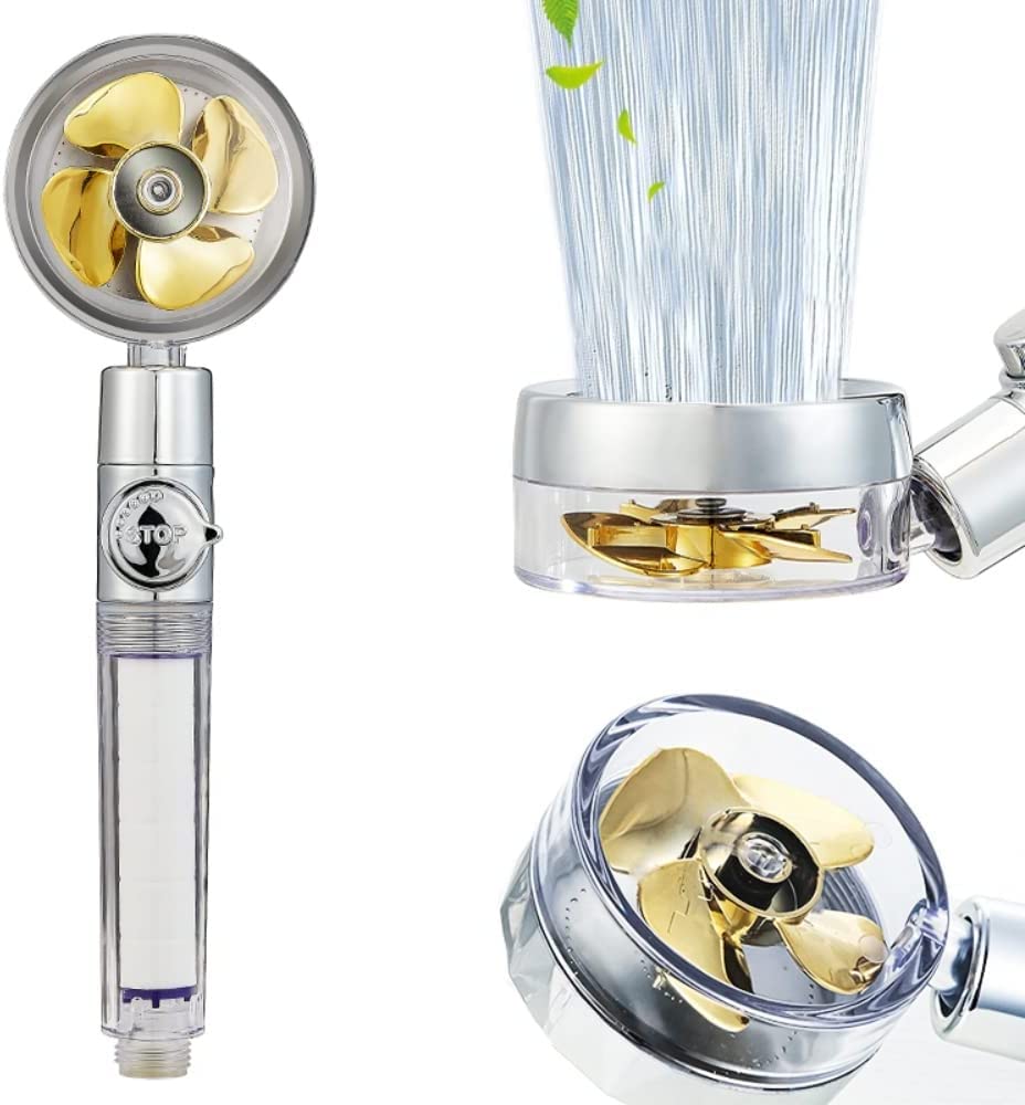 360 Deg Handheld Shower Head With Fan