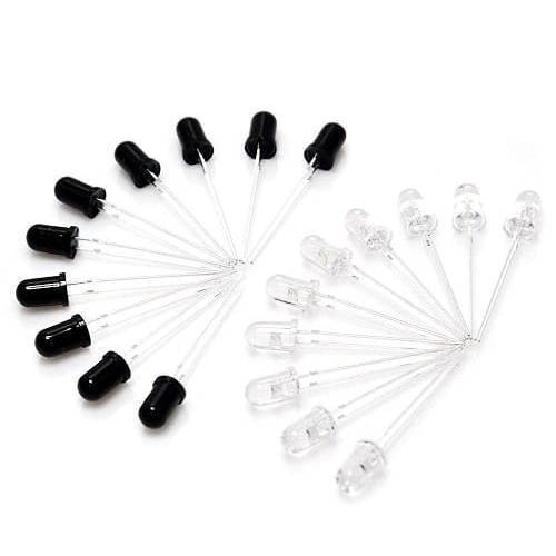 IR Receiver & Transmitter LED Pair (Round Head)