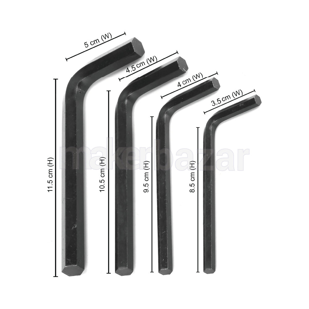Taparia: KM9V Allen Key Set Black Finish (Pack of 9)