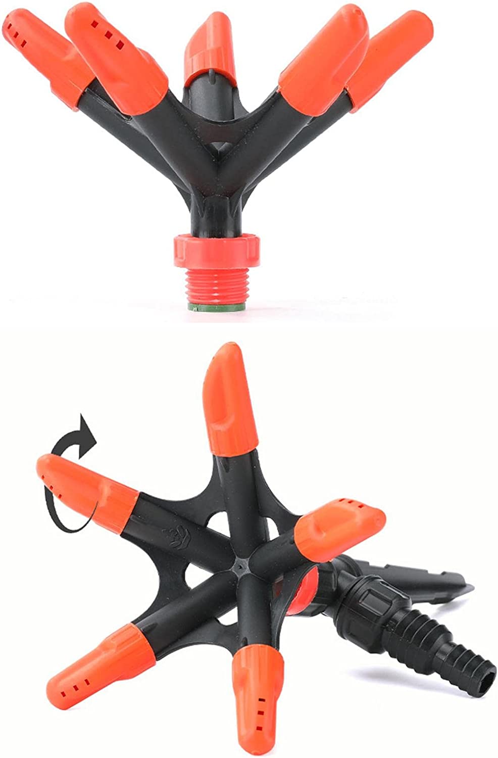 5 Arm 360° Rotating Water Sprinkler for Garden