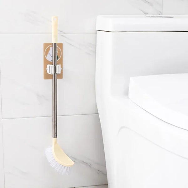 Mop and Broom Holder With Sticky Cartoon Sticker