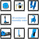 6DOF Metal Robotic Arm Complete Kit with Wireless Remote