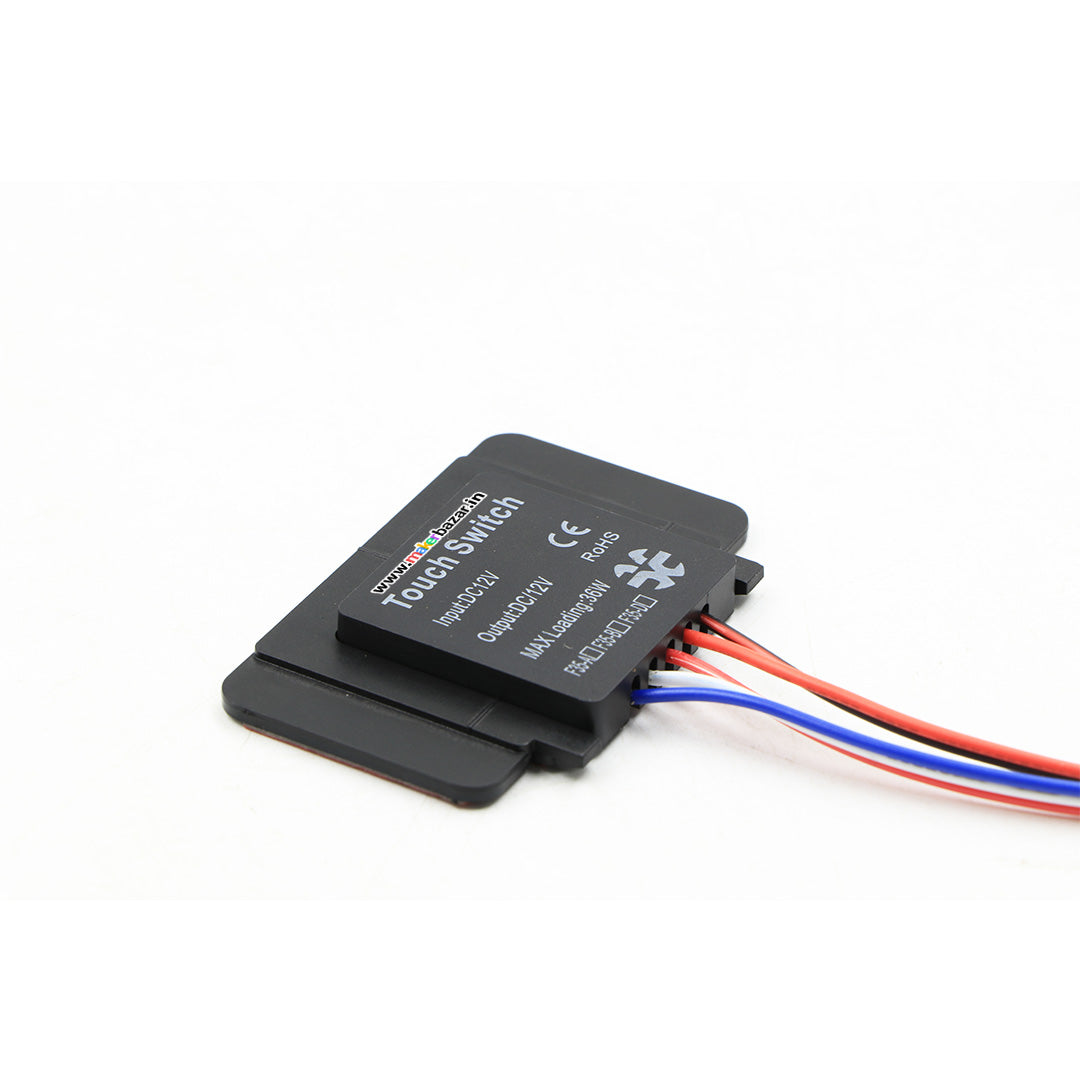 F35D - 12V 3A Triple Mirror Touch Switch With Dimmer Operate Two LED S