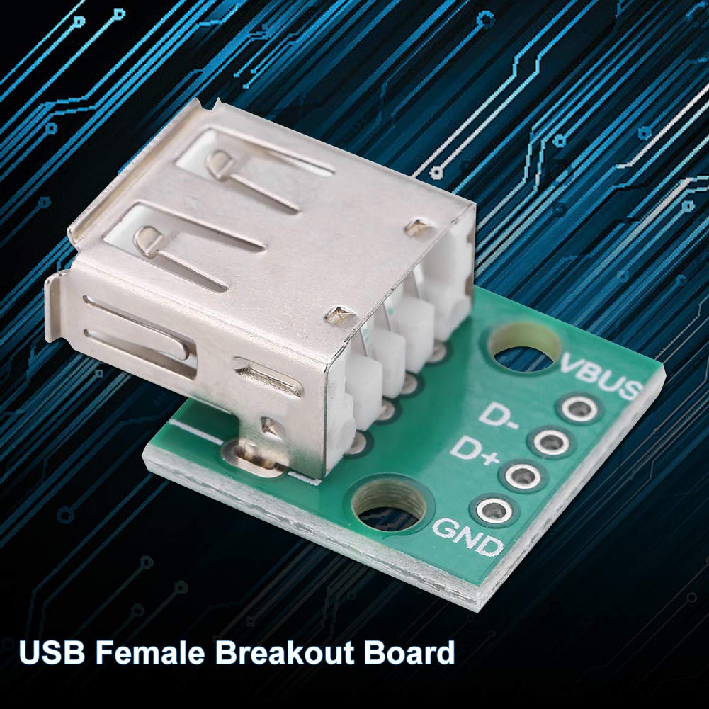 USB Female to 2.54mm Breakout Board with Direct 4P Adapter Board
