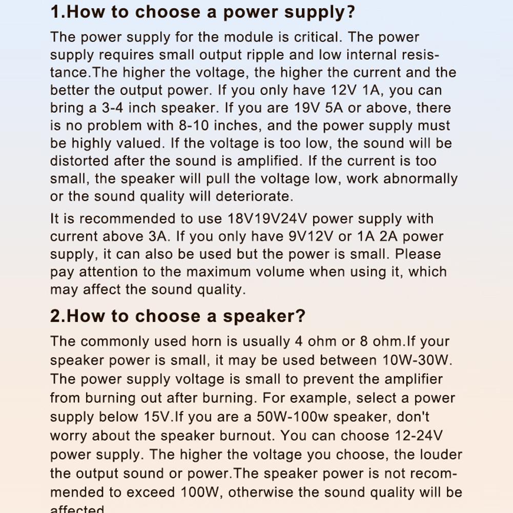 ZK-MT21 2.1 Channel Bluetooth Digital Amplifier Board 50WX2+100W