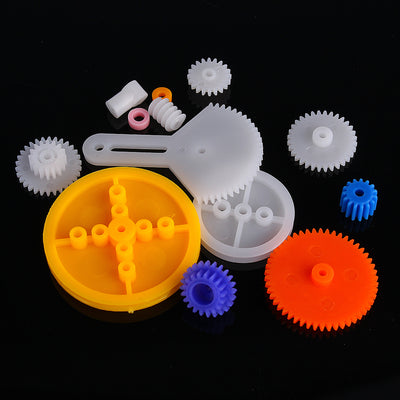 78Pcs Plastic Gear Assorted Kit Set with Various Gear and Axle Belt Bu